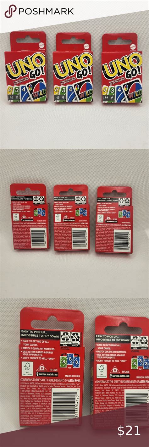 Mini Uno Go Card Game Pocket Sized Cards On The Go Travel Uno Card