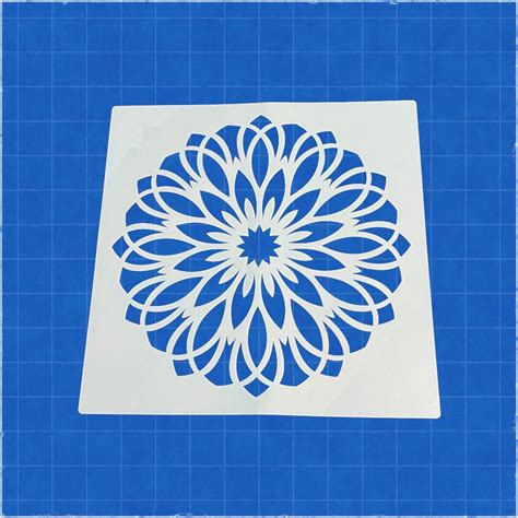 Mandala Dot Art Stencil Reusable Mylar 12x12 Inch Etsy