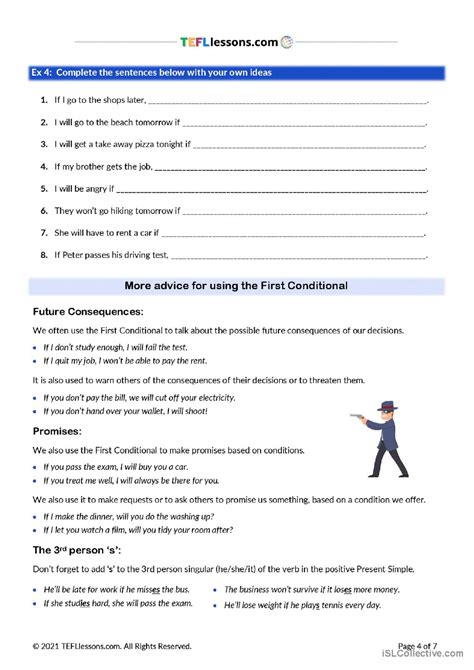First Conditional Esl Lesson Plan Ge… English Esl Worksheets Pdf And Doc