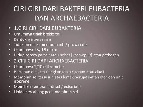 Eubacteria Dan Archaebacteria Pptx