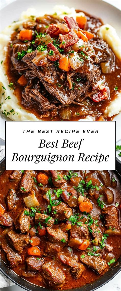 Best Beef Bourguignon Recipe Hearty Beef Bourguignon Soup Meat Main