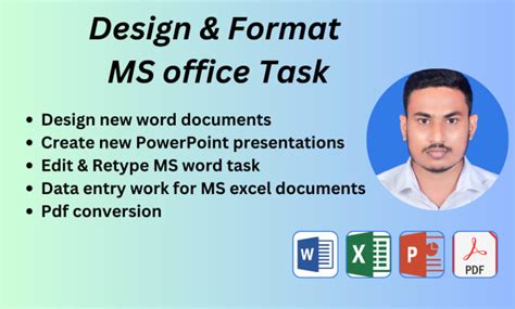 Design Edit Format Microsoft Office Related Projects By Msoffice Sj Fiverr