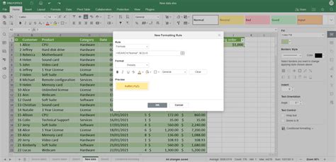 Conditional Formatting Based On Another Cell In Excel Sheets