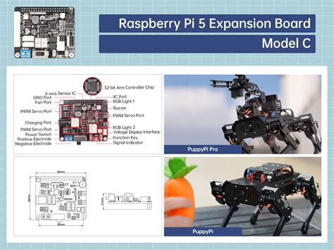 Raspberry Pi 5 Expansion Board Servo Motor Driver Ros Robot Manipula Hiwonder