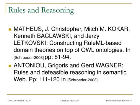 Ppt Cmpe 583 Web Semantics Theory And Practice Discussion Web