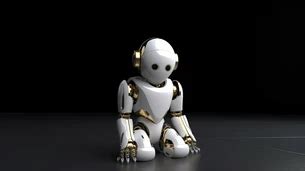 Ai Robot Android And Shaking Hands In 3d Rendering Backgrounds PSD