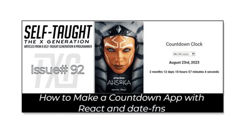 How To Make A Countdown App With React And Date Fns