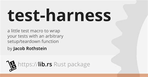 Test Harness — Rust Testing Library Librs