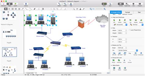 create powerpoint presentation with a network diagram conceptdraw