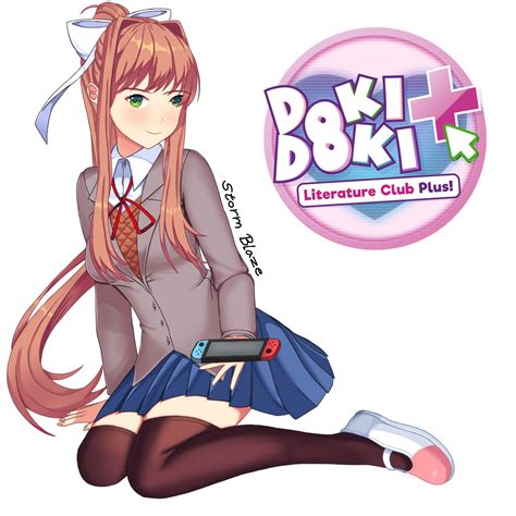 Ddlc Plus Monika Fanart By Stormblazed On Deviantart