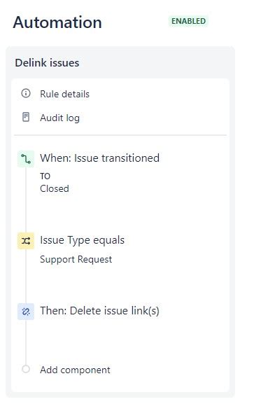 how to delink all the issue linked to another issu