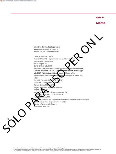 Ajcc Breast Cancer Staging System Enes Pdf Cáncer Biomarcador