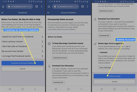How To Delete A Facebook Account On Android