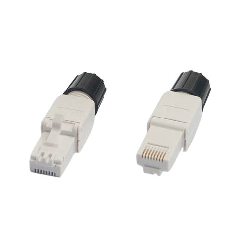 Cat 6 Connector Free Tool Termination Plugs Shielded Ethernet Field Crimp Free