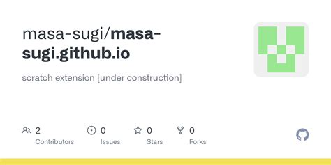 Github Masa Sugimasa Scratch Extension Under Construction