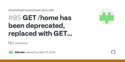 Get Home Has Been Deprecated Replaced With Get Folderspersonal · Issue 85 · Smartsheet