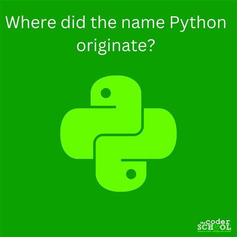 thecoderschool on linkedin the python programming language was named