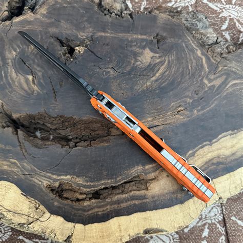 Microtech MSI RAM LOK S E Orange Tri Grip Polymer Full Serrated 210T 3PMOR American Edge Knives