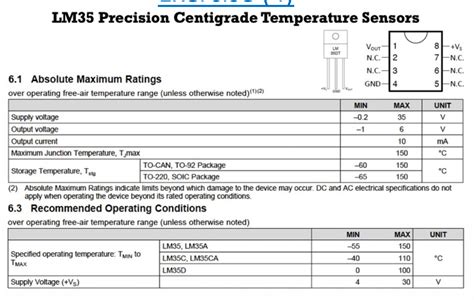 [solved] Lm35 Precision Centigrade Temperature Sensors Th