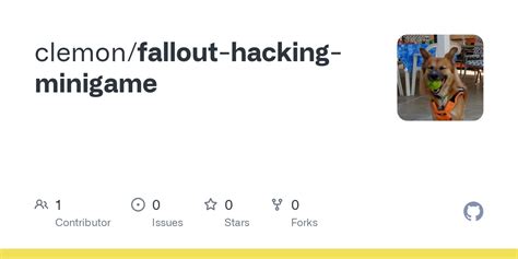 GitHub Clemon Fallout Hacking Minigame