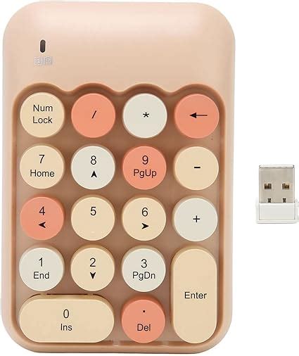 Amazon Com Ghz Numeric Keypad Keys Mini Numeric Keypad Vintage Color Keyboard And Round