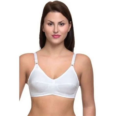 White Ladies Plain Cotton Bra Size 30 To 44 At Rs 190piece In Ludhiana Id 20562795697