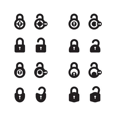 Premium Vector Padlocks Set In Flat Style Lock Unlock And Key Vector Icons For Mobile