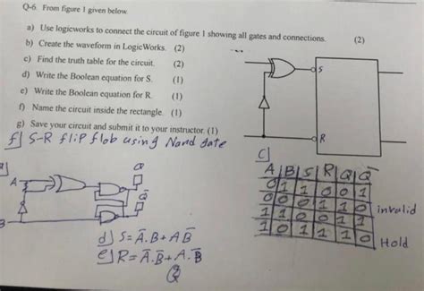 Solved A Use Logicworks To Connect The Circuit Of Figure 1