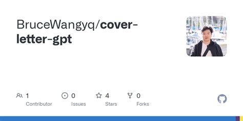 GitHub BruceWangyq Cover Letter Gpt