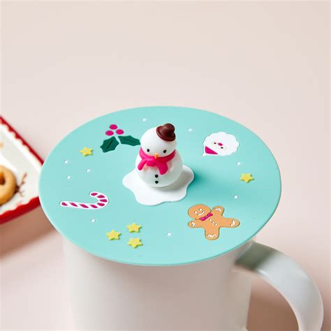 모던하우스 핑크베어 크리스마스 실리콘덮개 눈사람 위시버킷