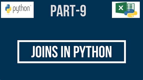 Python Tutorial Joins In Python Python Merge Combine Dataframe Youtube
