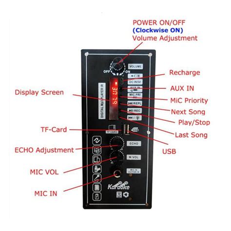 3 7v Amplifier Board Square Dance Speaker Amplifier Support Bluetooth Daraz Pk