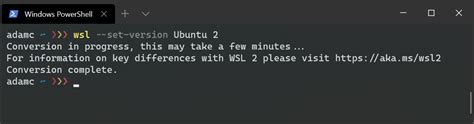 How To Upgrade A Wsl 1 Linux Distro To Wsl 2