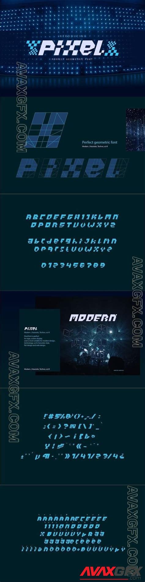 Pixel Font Avaxgfx