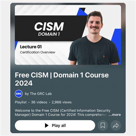 Free Cism Course Now Available Are You Eyeing At Becoming A Certified Information Security