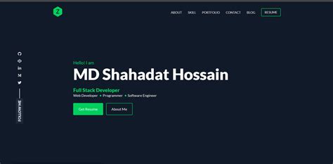 Github Shahadat Memy Portfolio This Is A Simple Web Developer
