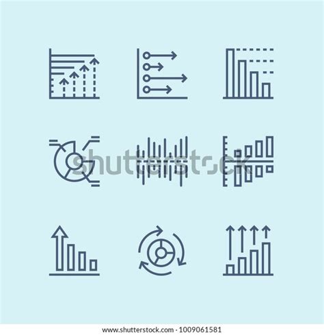Outline Data Analysis Chart Diagram Vector Stock Vector Royalty Free Shutterstock