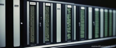A Large Supercomputer Attached To A Computer Terminal Visibly