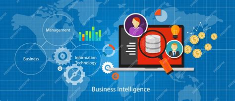 Premium Vector Business Intelligence Database Analysis