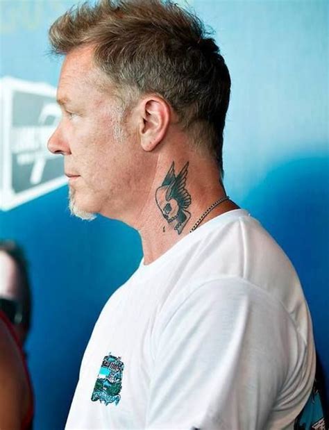 James Hetfield Neck Tattoos