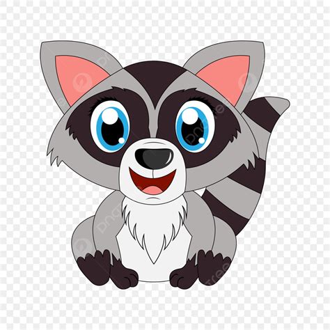 Gambar Gambar Kartun Hewan Rakun Yang Lucu Satwa Kartun Ilustrasi