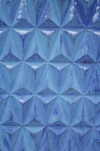 파란색 콘크리트 벽 삼각형 의 형태로 볼륨 패턴 벽에 눈 클로즈업 0명에 대한 스톡 사진 및 기타 이미지 0명 건축물 기하 도형 Istock