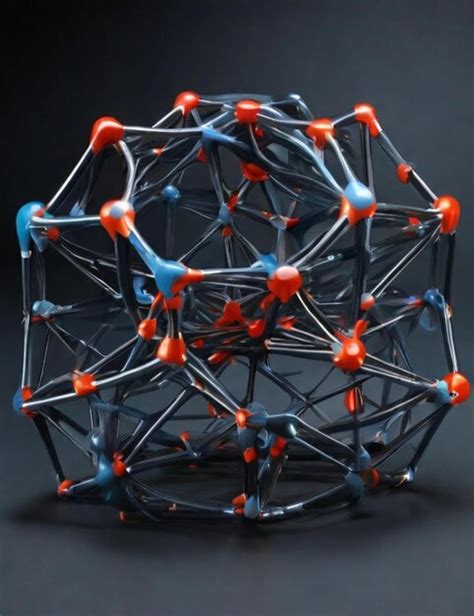 Neural Network Lattice Structure Premium Ai Generated Image