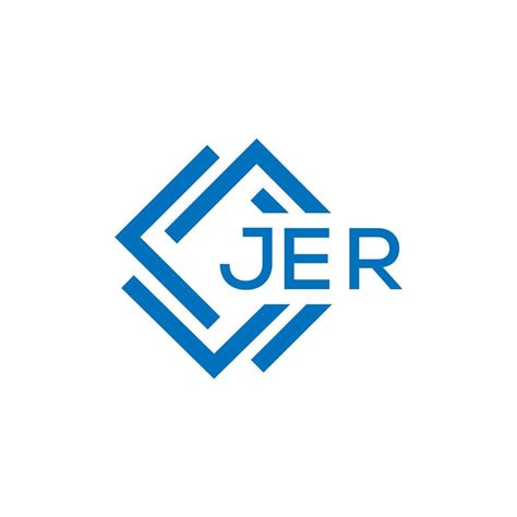 Jer Letter Designjer Letter Logo Design On White Background Jer