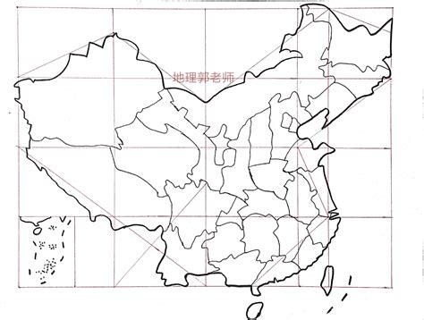 【手绘地图】中国行政区分布图画法 哔哩哔哩