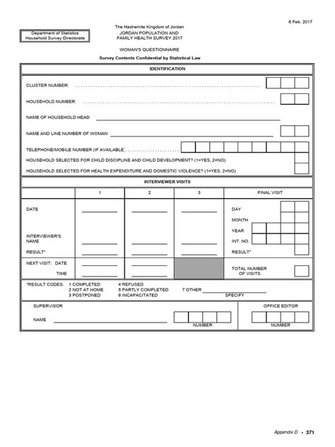 Jordan2017dhswomanquestionnaire 1 Pdf Miscarriage Pregnancy