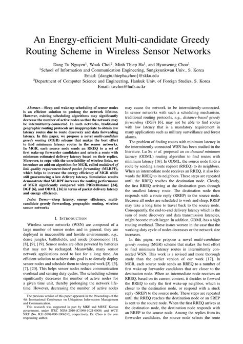 Pdf Design And Analysis Of A Multi Candidate Selection Scheme For Greedy Routing In Wireless