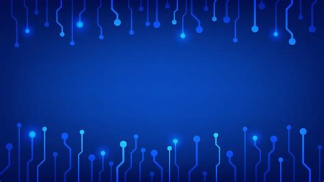 미래 혁신 기술 배경 개념입니다 가상 빛나는 푸른 빛 하이테크 Hud 화면 프리미엄 벡터