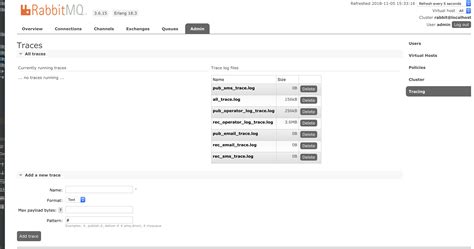 traces configuration is lost after restarting rabbitmq · issue 27