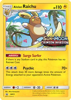 Alolan Raichu Sun And Moon Promo Tcg Card Database